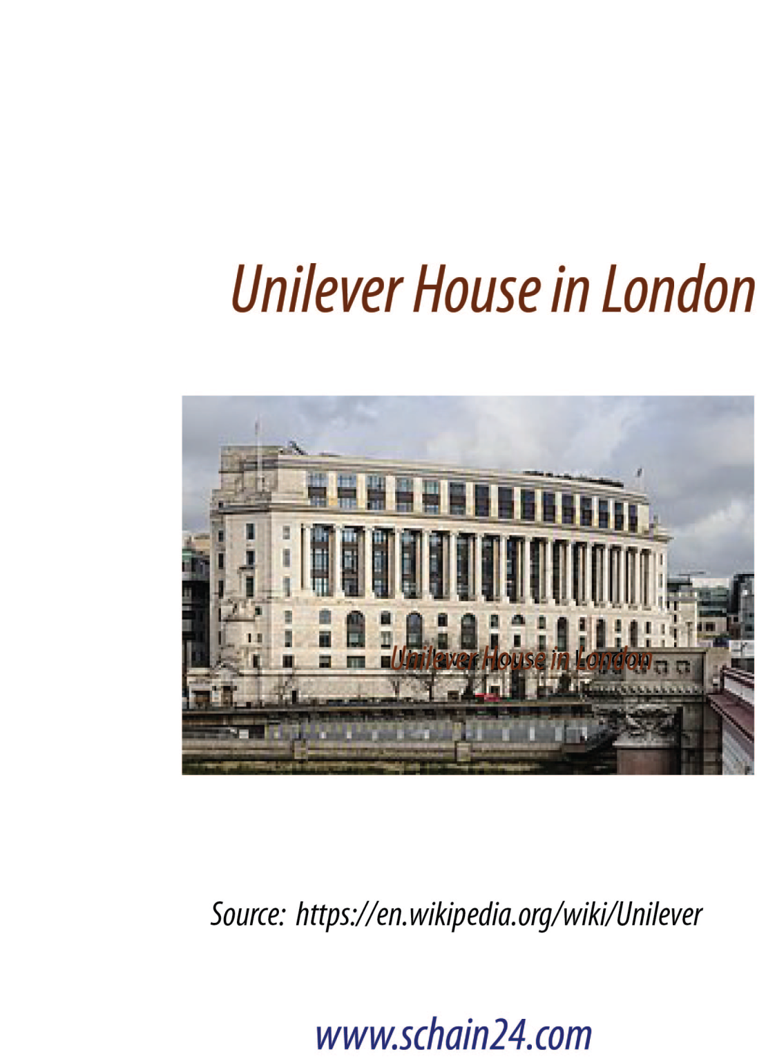 A discussion about Unilever’s Supply Chain Management : A Case Study ...